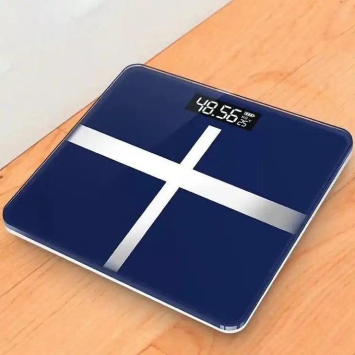 LCD Display Electronic Glass Body Weighing Scale With Temperature ...