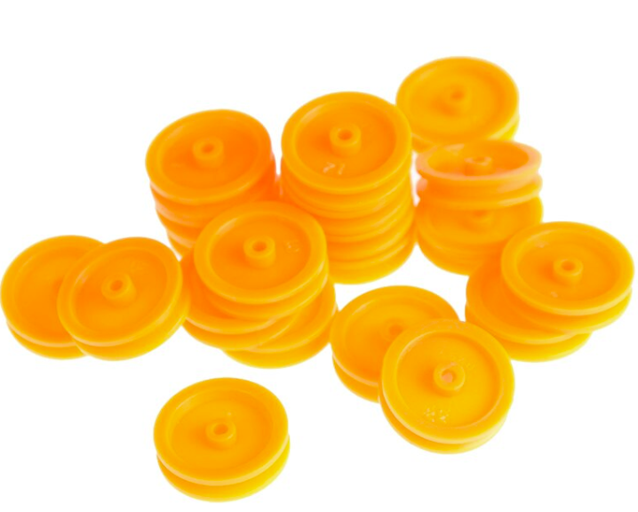DC Motor Plastic Pulley Wheel (Pack of 5) | Daraz.com.np