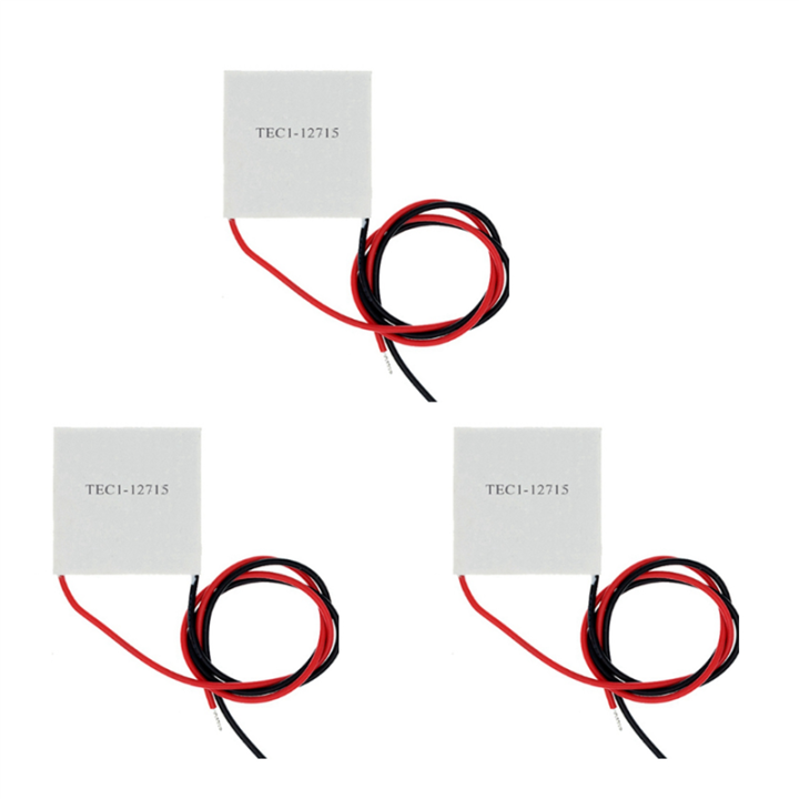 JAERBEE 3X Elements Peltier TEC1-12715 Thermoelectric Peltier Module ...