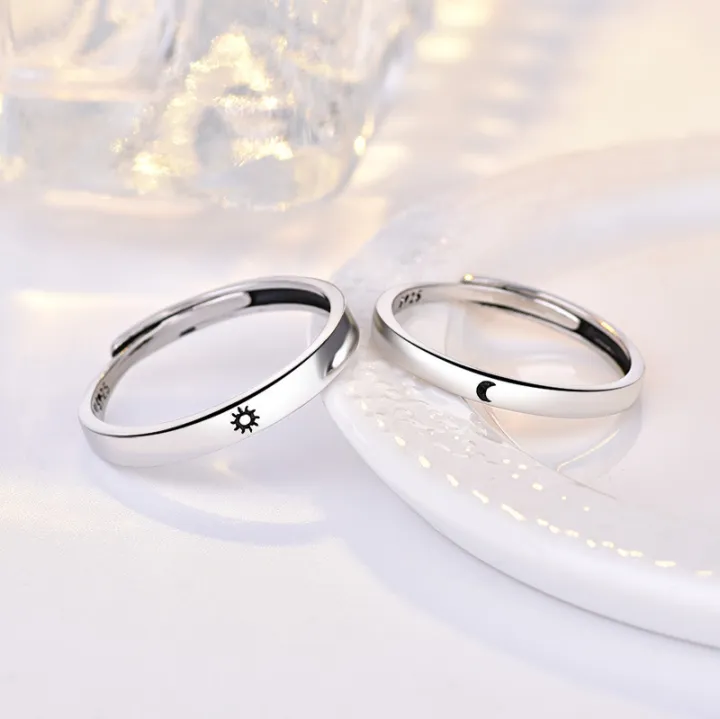 Adjustment ring relationship ring couple opening man and woman sun moon ...