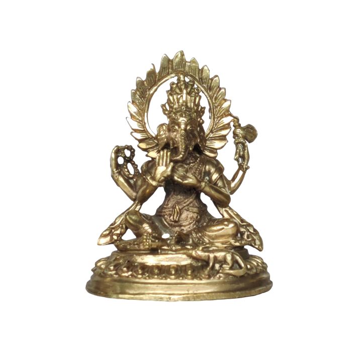 Ganesh Statue 5" | Golden Bronze Color | Harati Metal Craft | Daraz.com.np