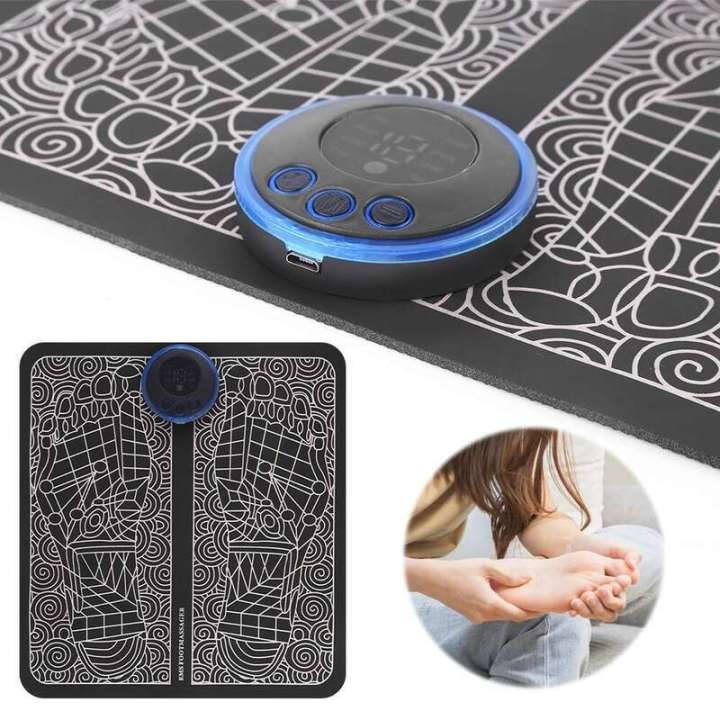 EMS Massager Mat Electronic Foot Stimulator Improve Circulation Muscle ...