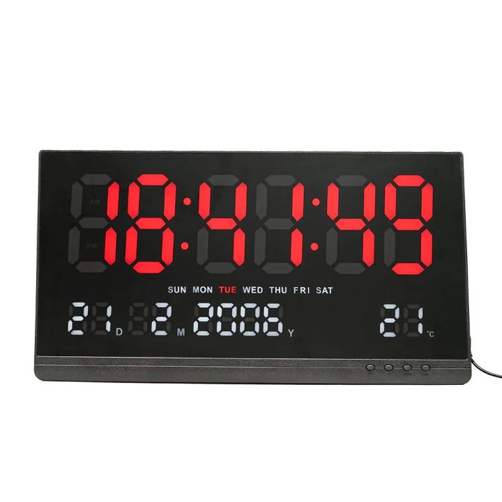 JH-8025 LED Digital Calendar Large Digital Display Wall Clock With ...