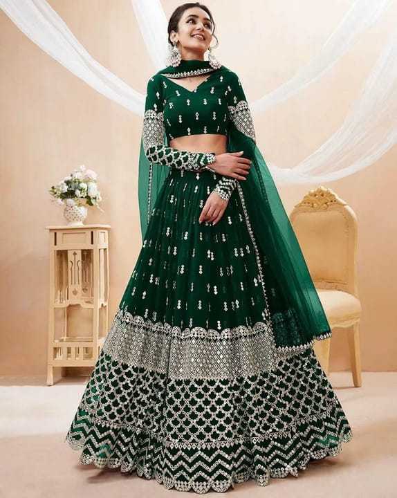 Fabdale Embroidered Lehenga Choli with Dupatta | Wedding, Party ...