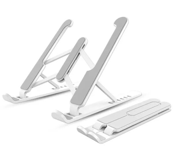 PVC Hard Plastic 7-Level Adjustable Laptop Stand for 10 to 17 Inches ...