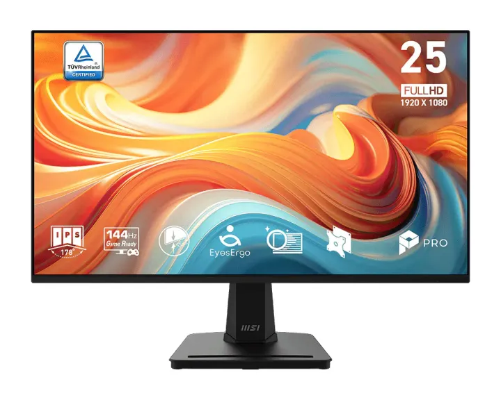 MSI PRO MP251 E14L 24.5-Inch FHD 1920x1080, Computer Monitor IPS, 144Hz ...