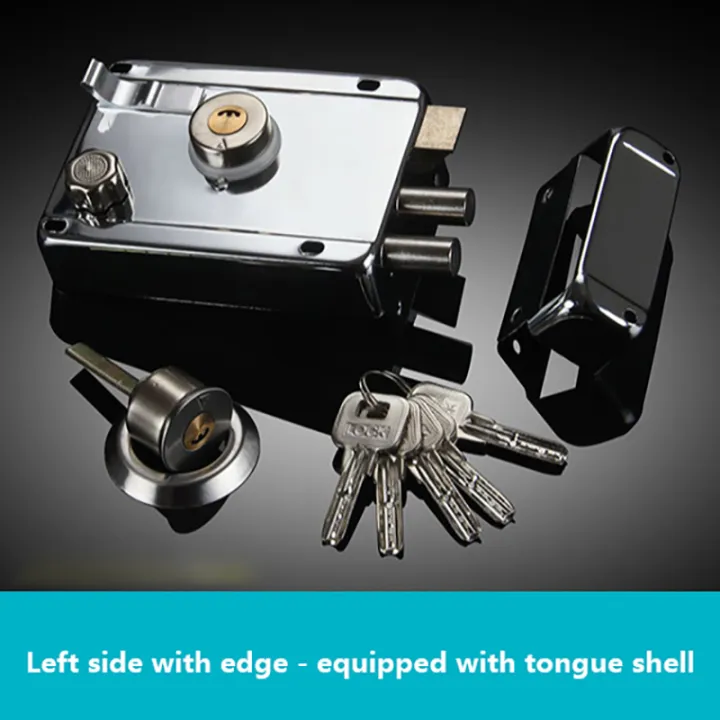 Exterior Iron Door Locks Security Anti-theft Lock Multiple Insurance ...