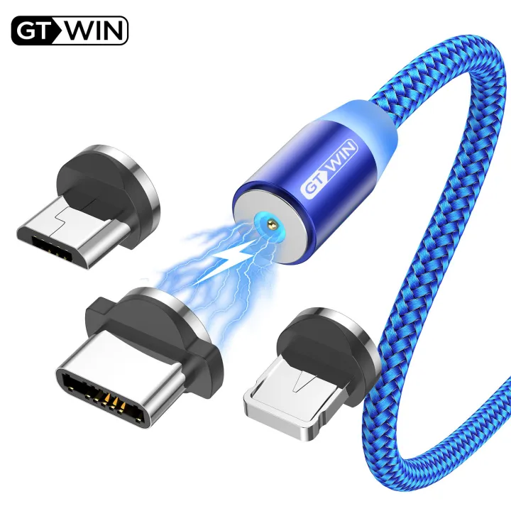 LED Magnetic Cable Fast Charging USB Type C Cable Magnet Charger USB C ...