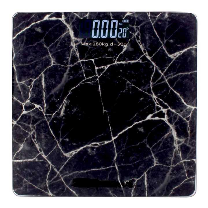 Digital Weight Scale Marble Design Personal Weighing Machine Bathroom ...