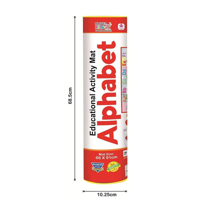 Clever Kids Educational Alphabet Activity Mat (91 cms X 66 cms Jumbo ...
