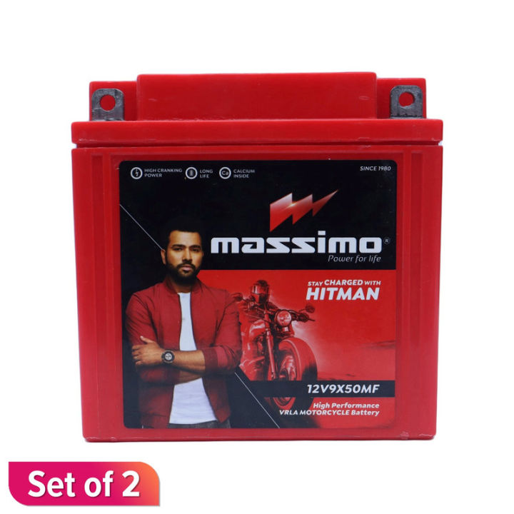Massimo 2 Wheeler VRLA Battery 9Ah Sets Of 2 | Daraz.com.np