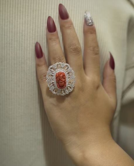 White Feathers Silver Munga Ring For Women | Daraz.com.np