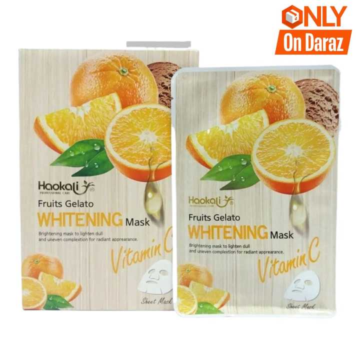 Wokali Vitamin C Facial Face Sheet Mask Pack Of 10 | Daraz.com.np