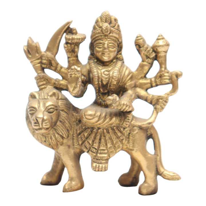 Maa Durga On Tiger Statue 4Inch Workship Idol Murti 500Gram | Daraz.com.np