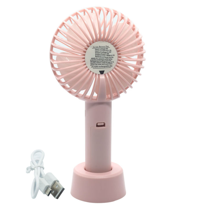 Portable Mini Hand Fan Desktop Fan 3 Gear Adjustment Handy Fan | Daraz ...