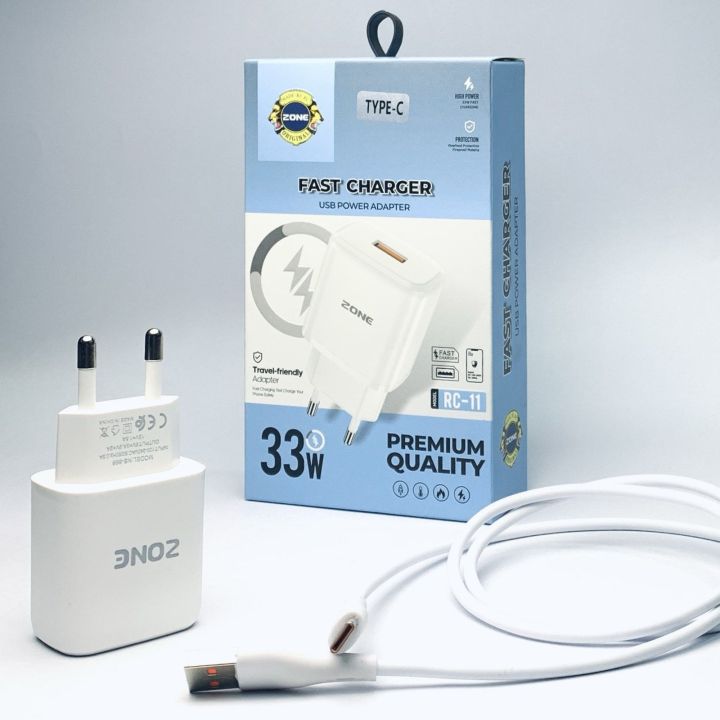 33 watt usb c and option usb to micro fast charger zone premium quality ...