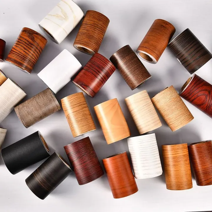 10M/Roll Home Decor Windowsill Waist Line Wallpaper Waterproof Wood ...