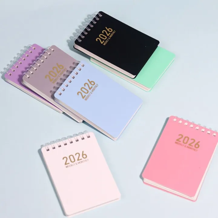 Compact A7 To Do List Notebook Mini Portable 2026 Agenda Book English ...