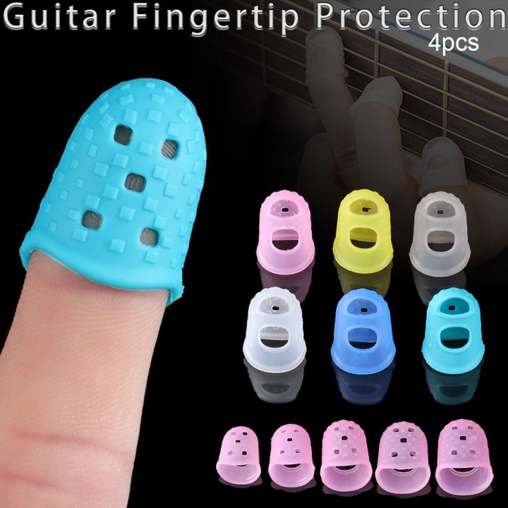 4pcs/set 6 Colors Antipain Non-slip Guitars Press Accessories Guitar ...