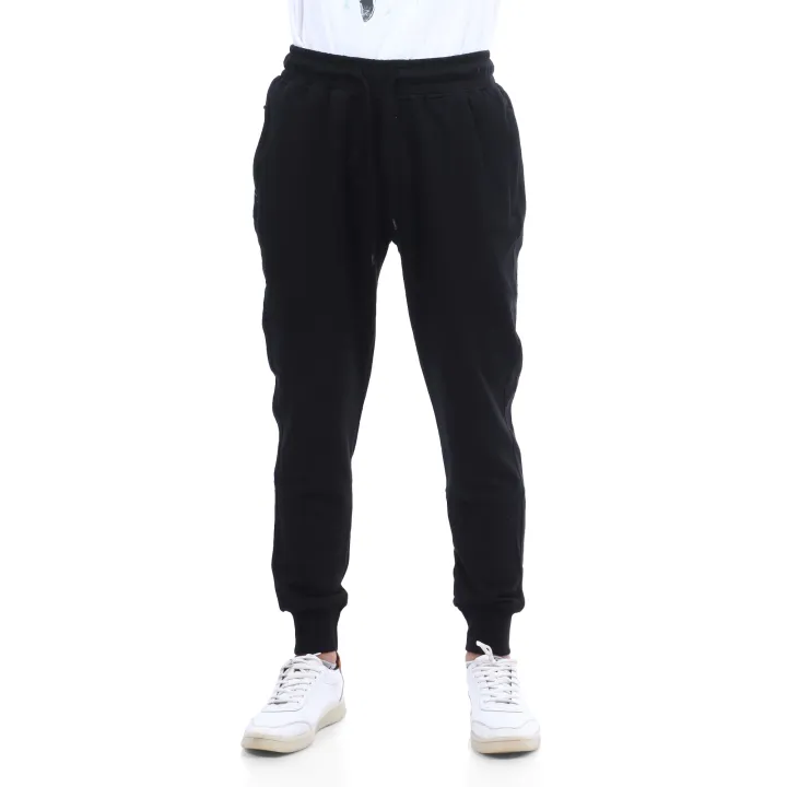 Black Color Cotton Side Pocket Design Joggers For Men | Daraz.com.np