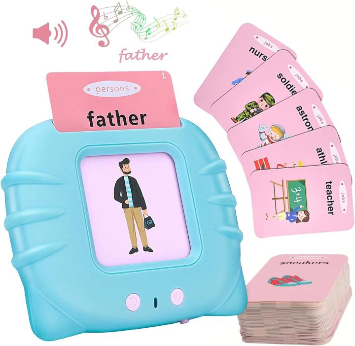 Talking Flash Cards 112 Pcs Double-Sided – Portable & Rechargeable ...