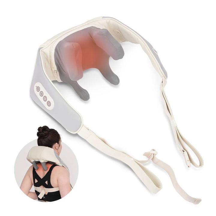 Mini Shiatsu Neck Massager and shoulder neck massager with heat for ...