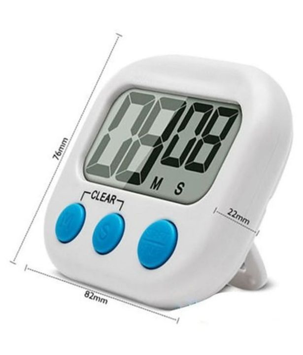 Digital Kitchen Timer & Stopwatch - Large Digits, Loud Alarm, Magnetic ...