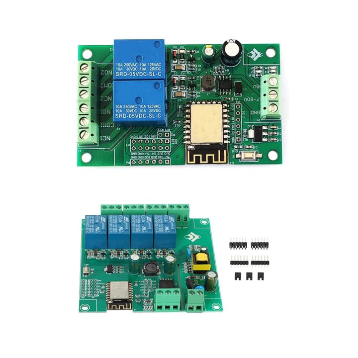 2PCS ESP8266 Wireless WIFI 4 Channel Relay Module with ESP8266 ESP-12F ...