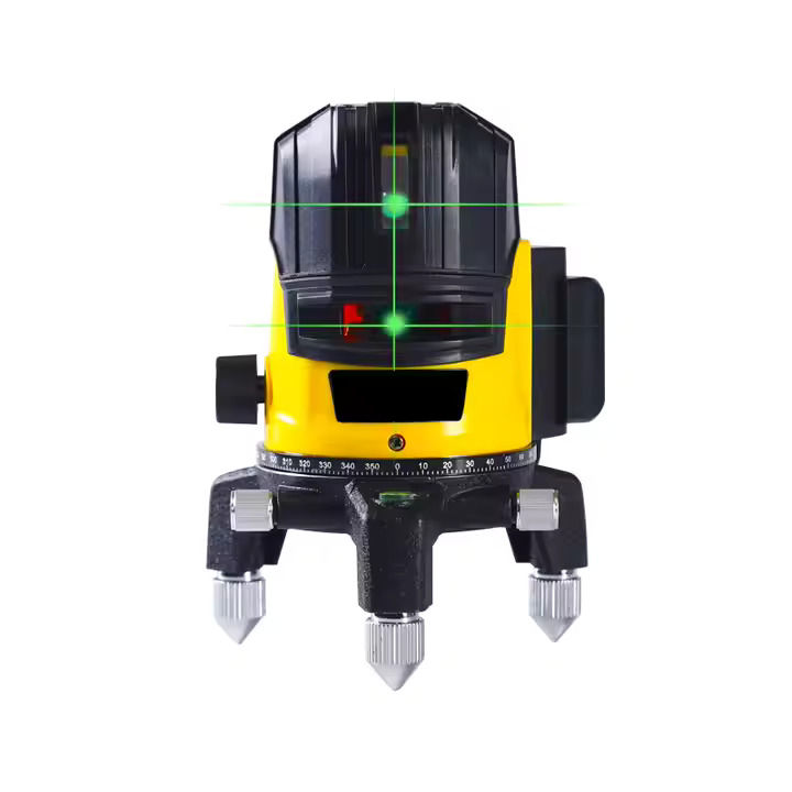 3D Self Leveling 360 Laser Level 5 Line Laser Level With Tripod Green ...