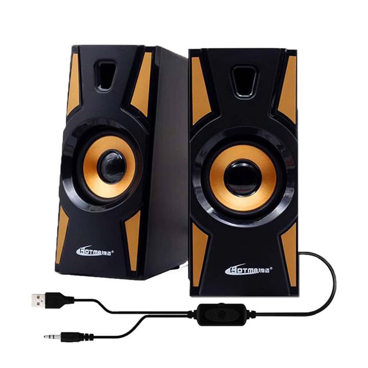 Hotmai HT-09A Portable 2.0 Speaker System for Desktop Laptop Notebook ...