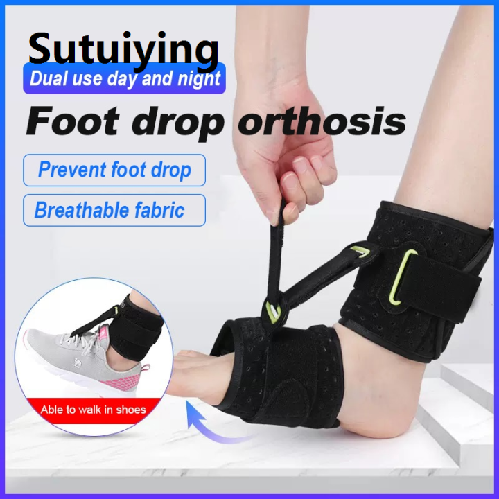 Sutuiying Adjustable Drop Foot Brace Foot Up AFO Brace Unisex Fits for ...