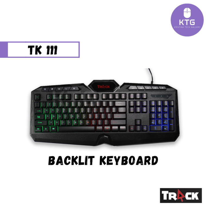 TRACK TK 111 backlit multimedia keyboard with anti ghost key for gaming ...