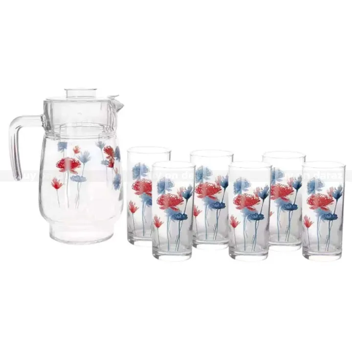 Luminarc N8922 Allium Amst + Tivoli Drink Set(Ss1/B3) - 7P Set | Daraz.com.np