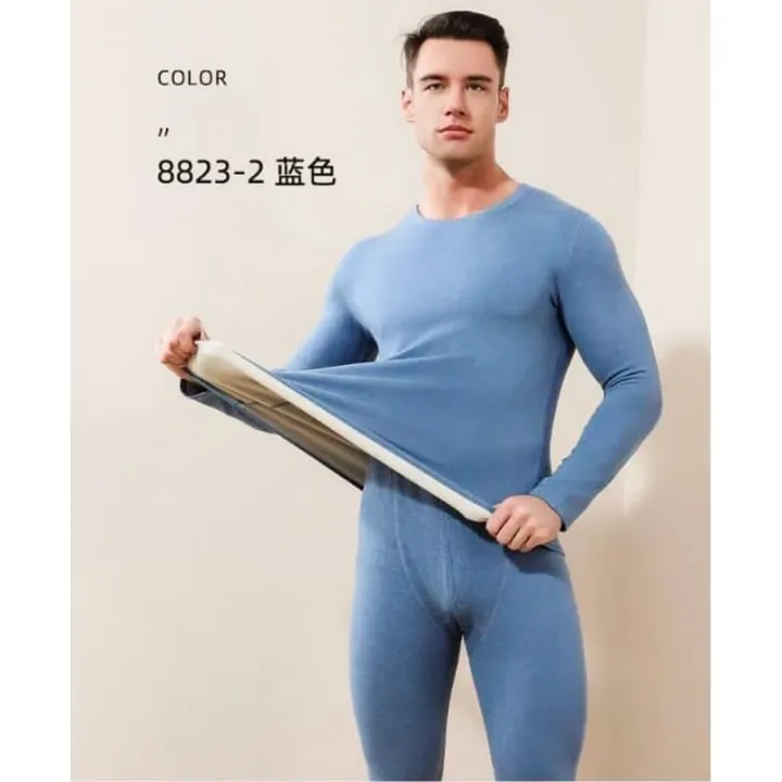 Cotton Winter Care Innerwear Fur Inside Thermal Set For Men | Daraz.com.np