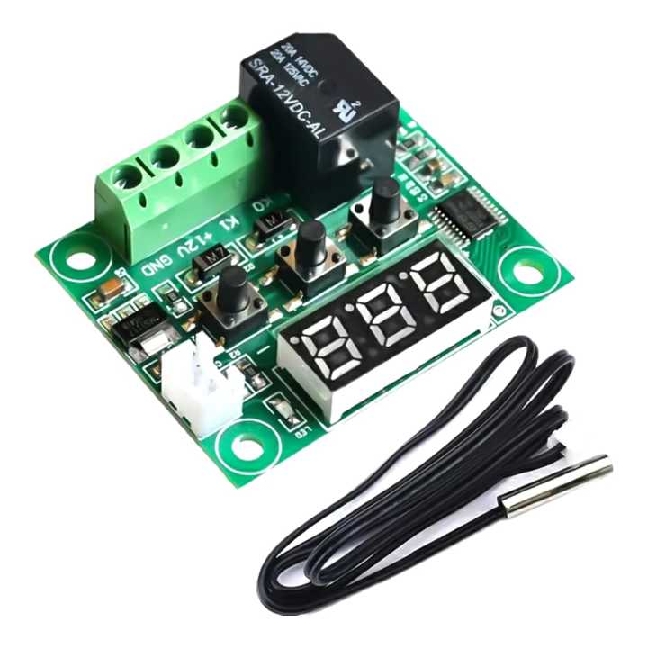 W1209 DC 12V LED Digital Thermostat Temperature Control Thermometer Thermo Controller Switch ...