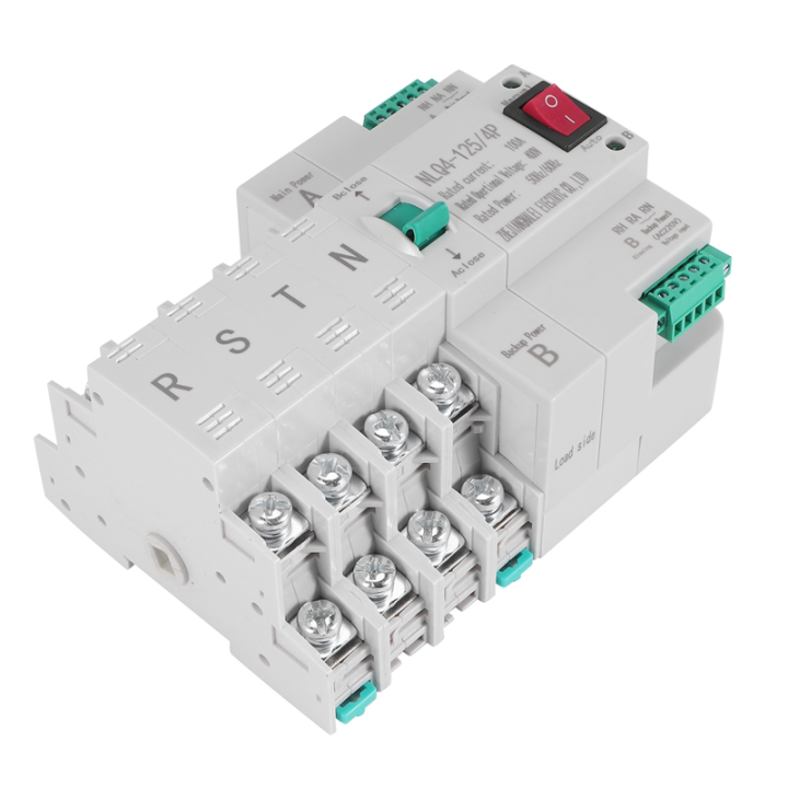 MCB Type Dual Power Automatic Transfer Switch 4P 100A ATS Circuit ...