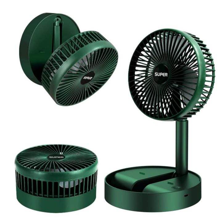 Portable Folding Rechargeable Standing Pedestal USB Fan, 3 Speeds, for ...