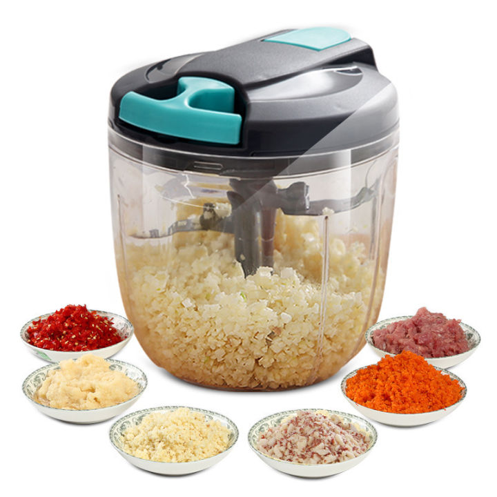 Household small meat grinder manual grinding garlic minced garlic ...