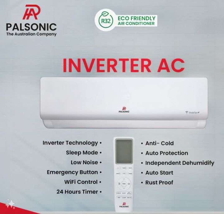 Palsonic 1Ton Inverter Air Conditioner With WiFi (PLC-12IN 1.0 TON ...