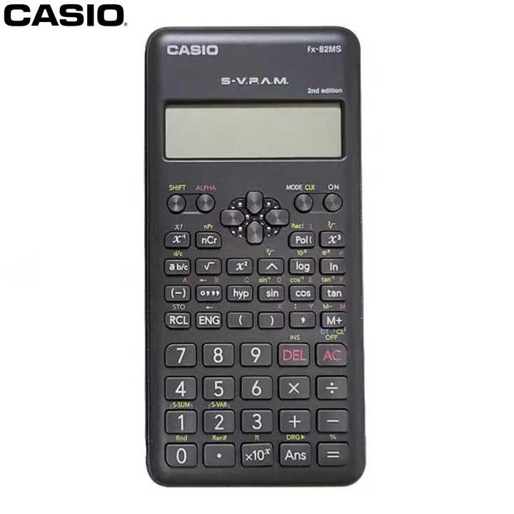 Casio Fx-82Ms Non-Programmable Scientific Calculator, 240 Functions ...