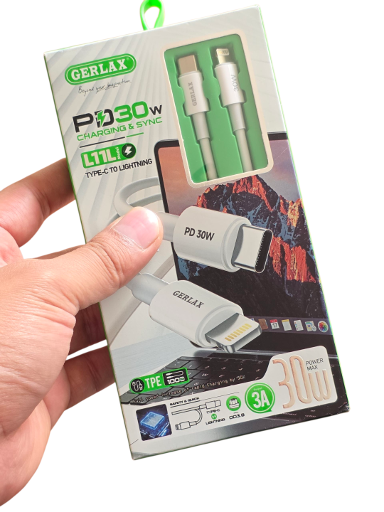 Type-C to Lightning Charging Data Cable 1m – Gerlax L11L | Daraz.com.np