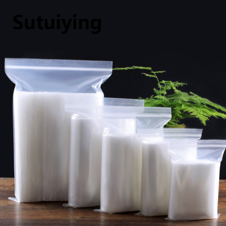 Sutuiying zip lock bags 0.2mm PE Clear Self Sealing Zip Lock bags ...
