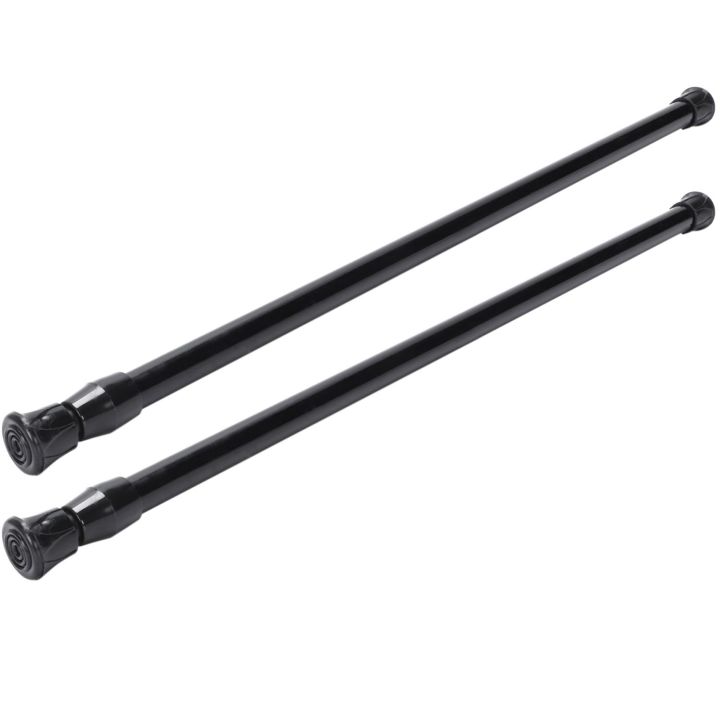 2X Spring Extendable Loaded Curtain Rail Pole Telescopic Bath Window ...