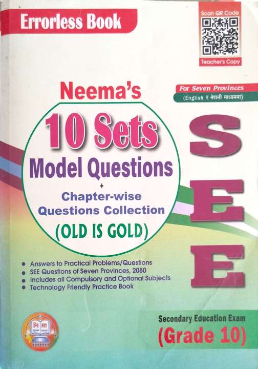 Class 10 SEE 10 Sets - Grade X Old Is Gold - Nepali & English Medium ...