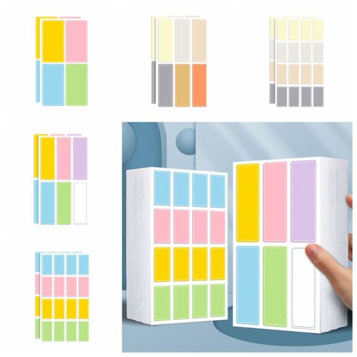Multicolor Subject Classification Name Tag Sticker Table Desk Stickers ...