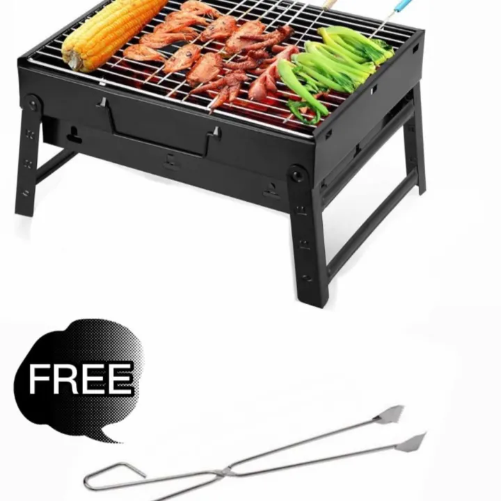 BBQ Portable Charcoal Grill Fold Barbecue Stove Table for Outdoor ...
