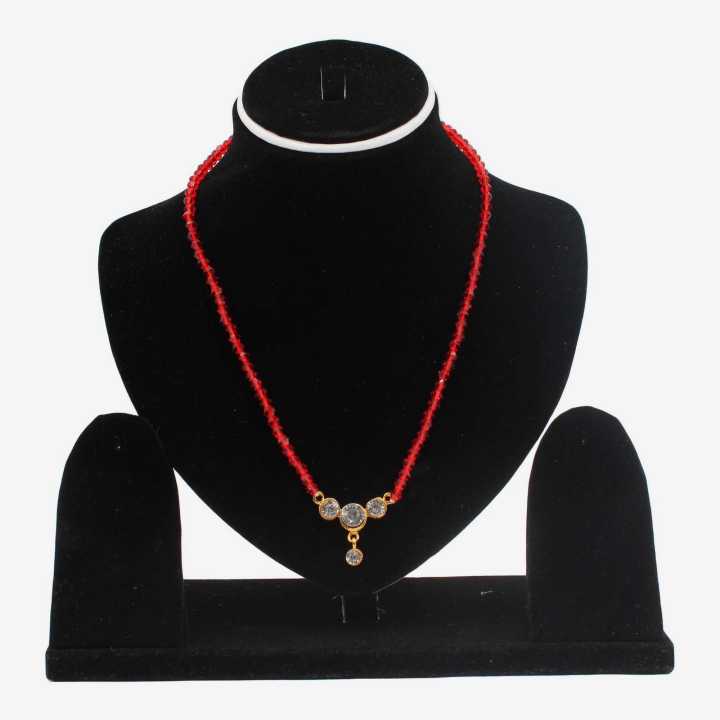 Red Color Glass Fancy Mangal Sutra 6" | Daraz.com.np
