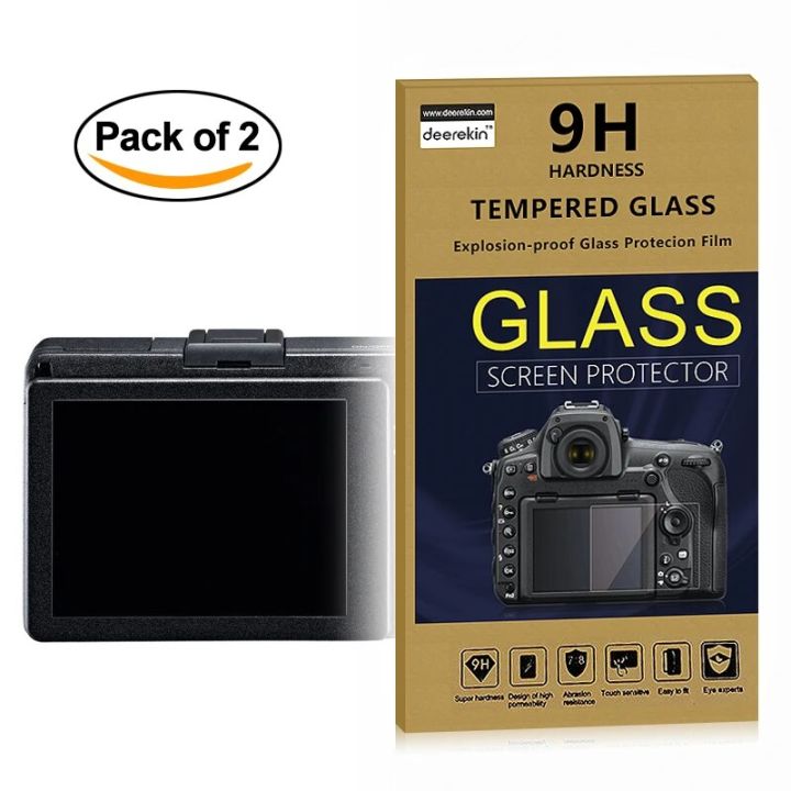 2x Self-Adhesive 0.25mm Glass LCD Screen Protector for Ricoh CX6 CX5 ...
