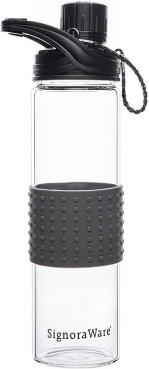 Signoraware Aqua Glow Glass Water Bottle, 550ml/21mm | Daraz.com.np