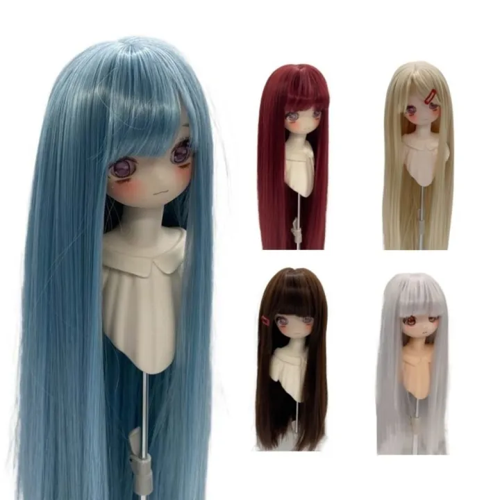 Humanoid Dolls /3 & /4 & /6 Bjd Doll Wig Long Straight High Temperature ...